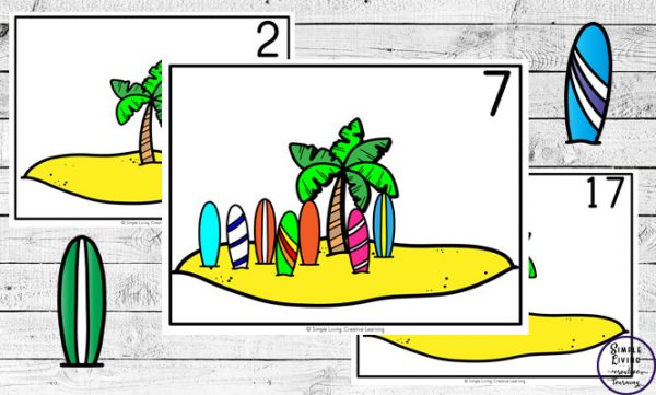 Surfboard Counting Mats - Simple Living. Creative Learning