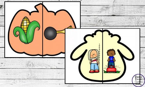 Seasonal Rhyming Words Matching Cards - Simple Living. Creative Learning