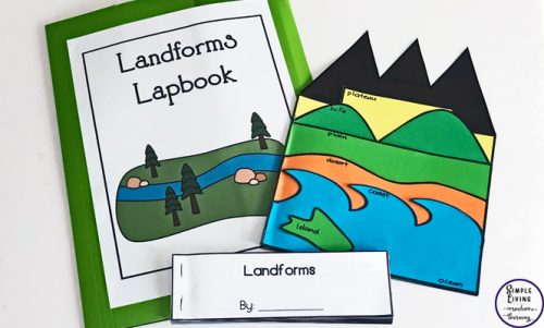 Landforms Lapbook - Simple Living. Creative Learning