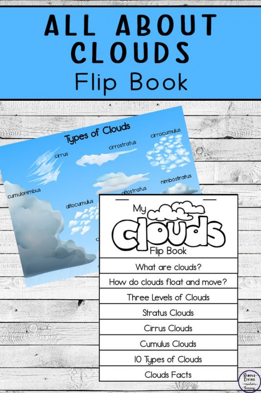 All About Clouds Flip Book - Simple Living. Creative Learning