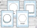 2d Ice Cap Shape Matching Cards - Simple Living. Creative Learning
