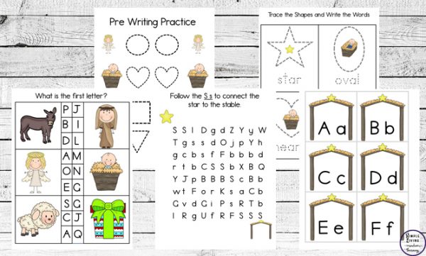 Nativity Preschool Pack - Simple Living. Creative Learning