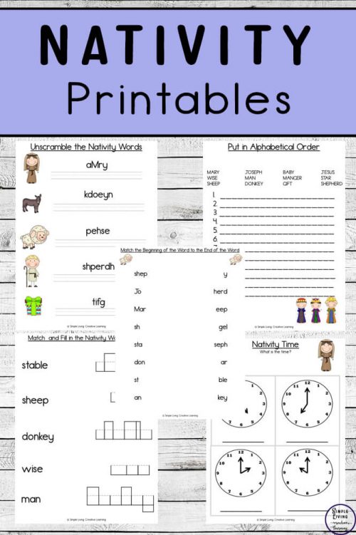 Nativity Printables - Simple Living. Creative Learning
