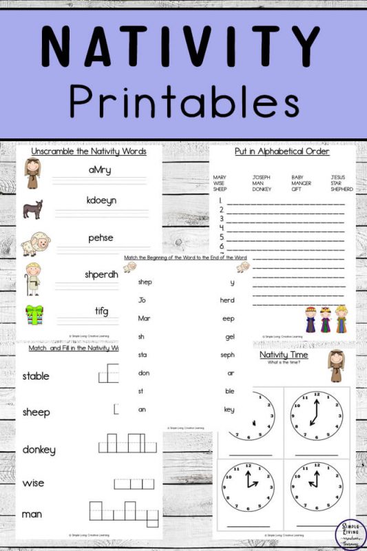 Nativity Printables - Simple Living. Creative Learning