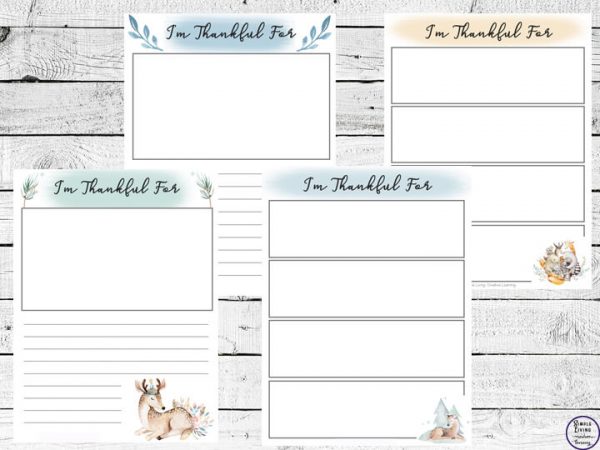 Thankful Printables - Simple Living. Creative Learning