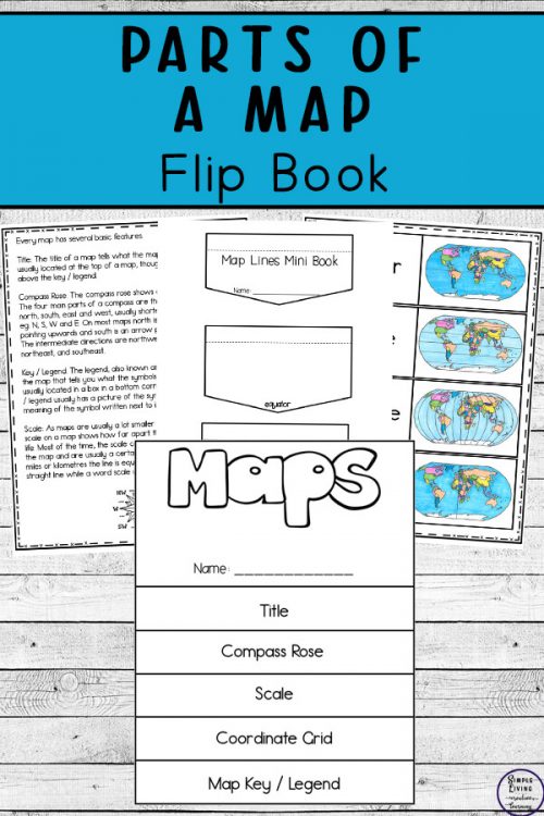 Parts of A Map Flip Book - Simple Living. Creative Learning