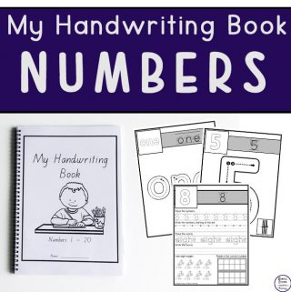My Handwriting Book ~ Numbers - Simple Living. Creative Learning