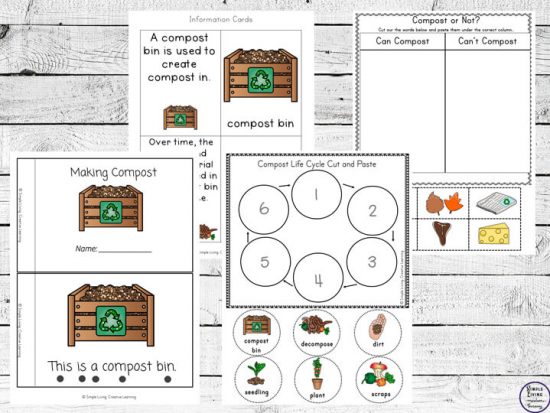 Composting Life Cycle Printable Pack - Simple Living. Creative Learning