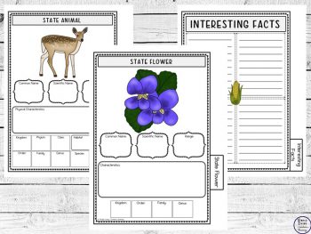 US State Research Flip Books - Simple Living. Creative Learning