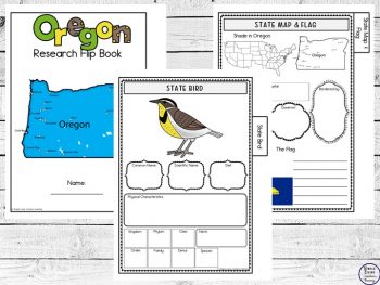 US State Research Flip Books - Simple Living. Creative Learning