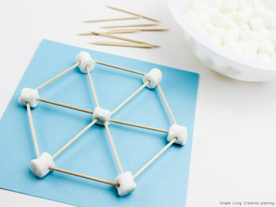 Easy Marshmallow Stem Building Activity - Simple Living. Creative Learning