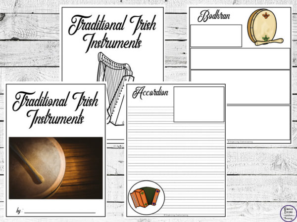 Traditional Irish Music Instruments Notebooking Pages - Simple Living ...