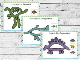 Dinosaur Playdough Mats - Simple Living. Creative Learning