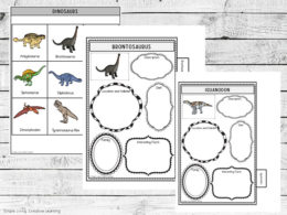 Dinosaur Research Flip Book - Simple Living. Creative Learning