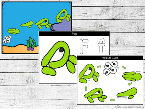 Frog Life Cycle Playdough Mats - Simple Living. Creative Learning