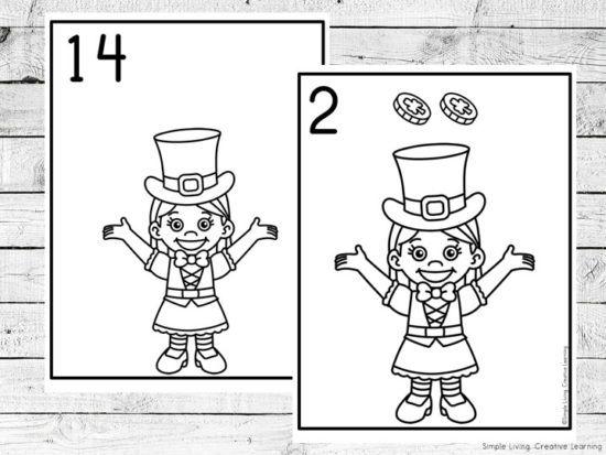 Leprechaun Counting Mats - Simple Living. Creative Learning