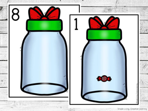Christmas Candy Counting Mats - Simple Living. Creative Learning