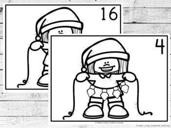 Christmas Lights Counting Mats - Simple Living. Creative Learning