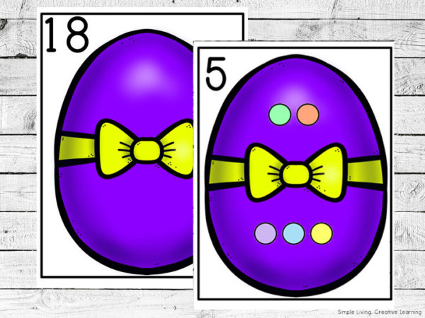 Easter Egg Counting Mats - Simple Living. Creative Learning