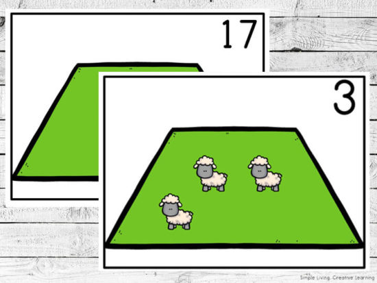 Lamb Counting Mats - Simple Living. Creative Learning