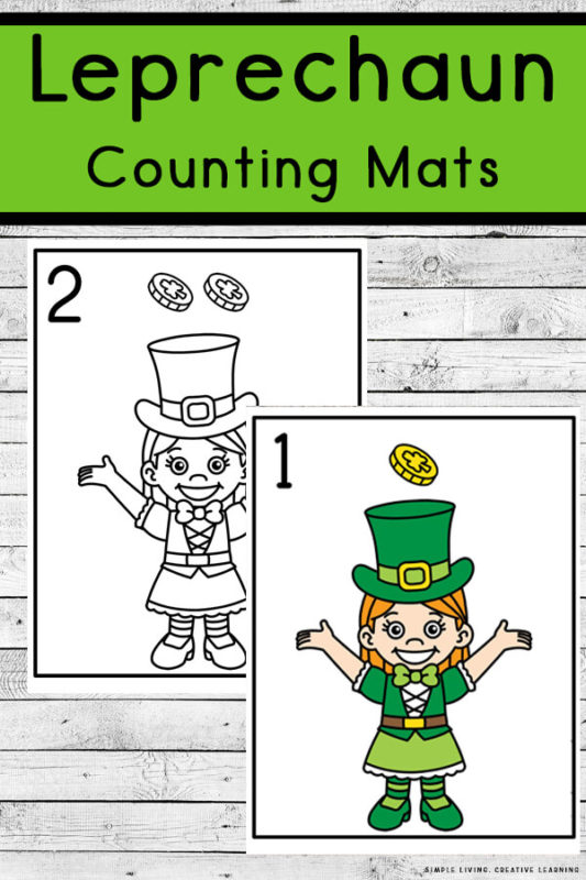 Leprechaun Counting Mats - Simple Living. Creative Learning