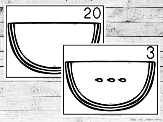 Watermelon Seed Counting Mats - Simple Living. Creative Learning