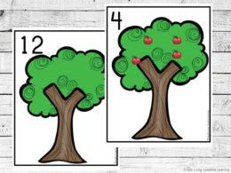 Apple Counting Mats - Simple Living. Creative Learning