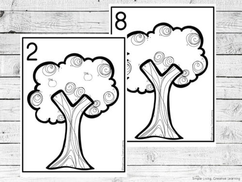 Apple Counting Mats - Simple Living. Creative Learning