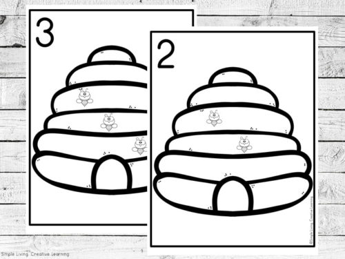 Bee Counting Mats - Simple Living. Creative Learning