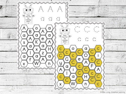 Bee Letter Find - Simple Living. Creative Learning