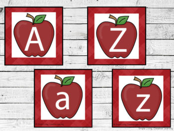 Apple Alphabet Matching Cards - Simple Living. Creative Learning