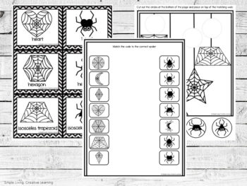 Spider Shapes Printable Pack - Simple Living. Creative Learning