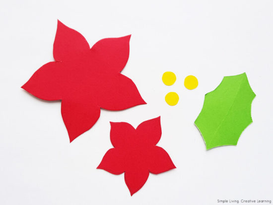 Poinsettia Paper Craft Activity - Simple Living. Creative Learning