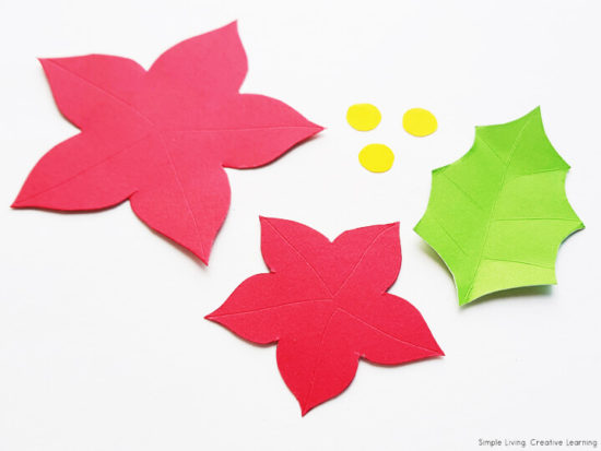 Poinsettia Paper Craft Activity - Simple Living. Creative Learning