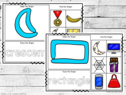 Shape Playdough Mats - Simple Living. Creative Learning
