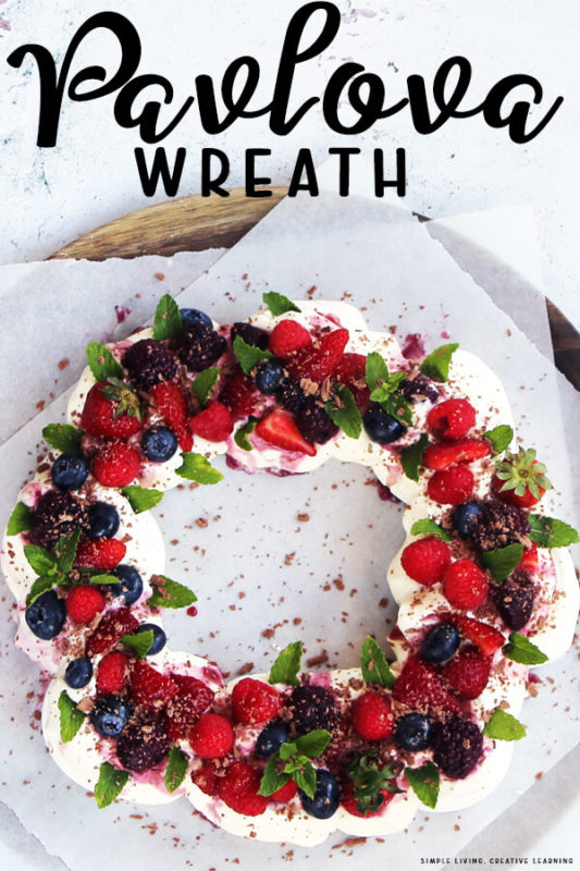 Pavlova Wreath - Simple Living. Creative Learning
