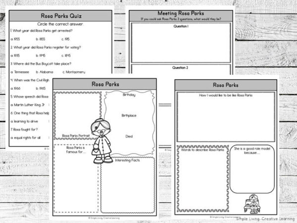 Rosa Parks Study - Simple Living. Creative Learning