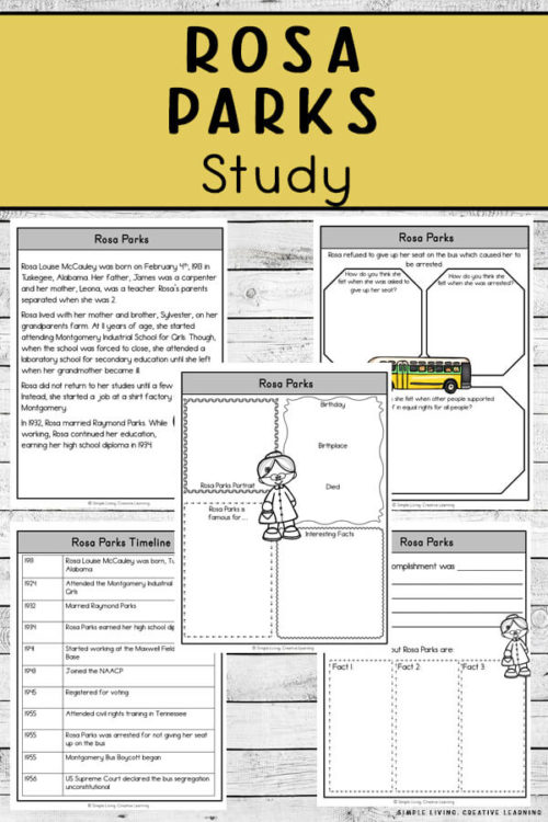 Rosa Parks Study - Simple Living. Creative Learning