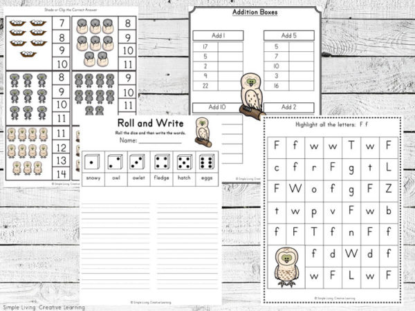 Snowy Owl Life Cycle Printables - Simple Living. Creative Learning