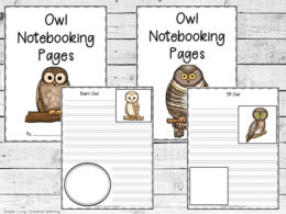 Owl Notebooking Pages - Simple Living. Creative Learning