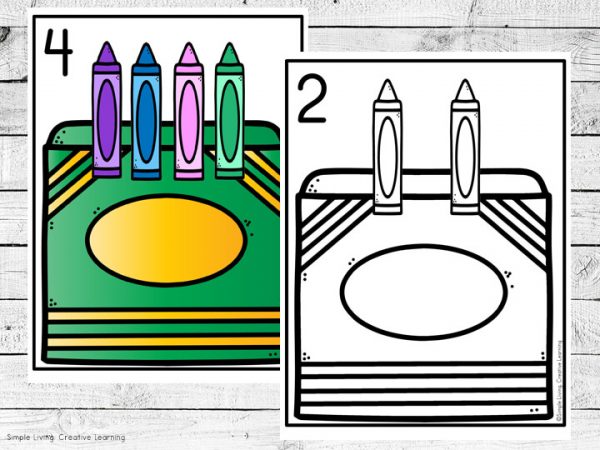 Crayon Counting Mats - Simple Living. Creative Learning