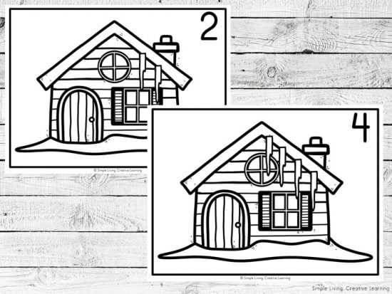 Icicle Counting Mats - Simple Living. Creative Learning