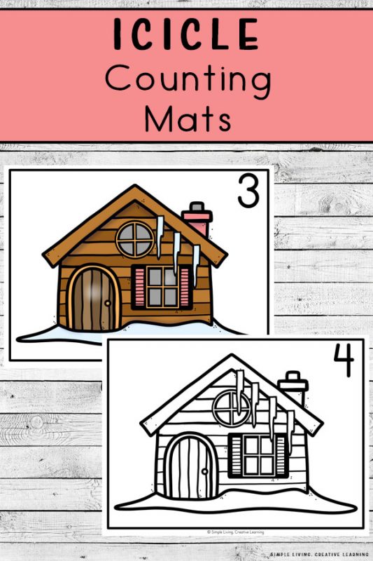 Icicle Counting Mats - Simple Living. Creative Learning