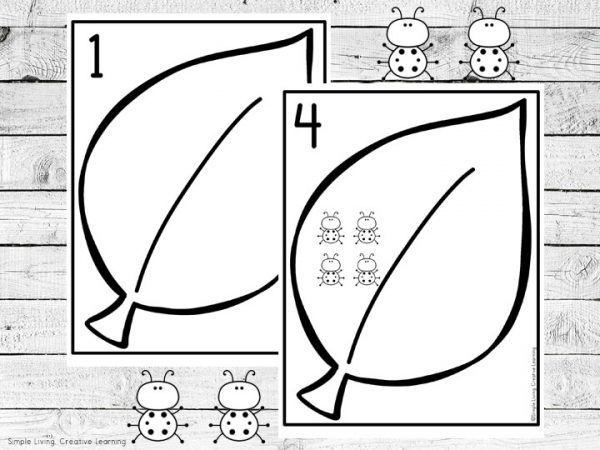 Ladybug Counting Mats - Simple Living. Creative Learning