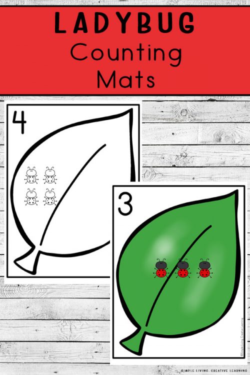 Ladybug Counting Mats - Simple Living. Creative Learning