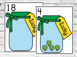 Shamrock Candy Counting Mats - Simple Living. Creative Learning