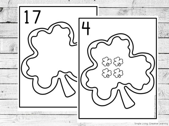 Shamrock Cookies Counting Mats - Simple Living. Creative Learning
