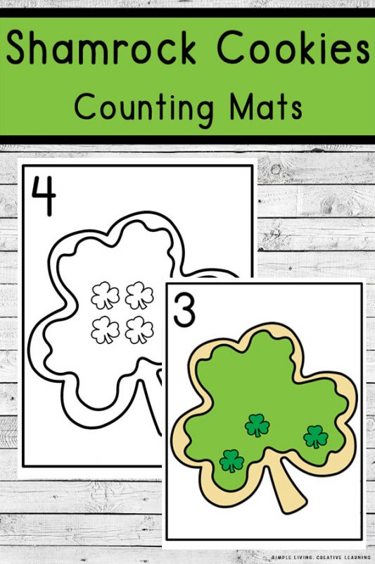 Shamrock Cookies Counting Mats - Simple Living. Creative Learning