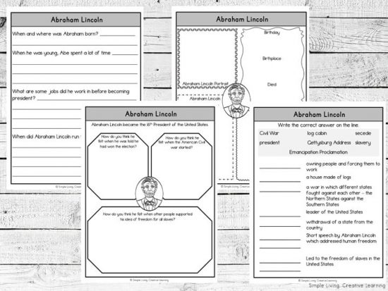 Abraham Lincoln Study - Simple Living. Creative Learning