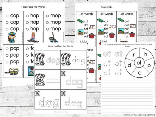 Short O CVC Printables - Simple Living. Creative Learning